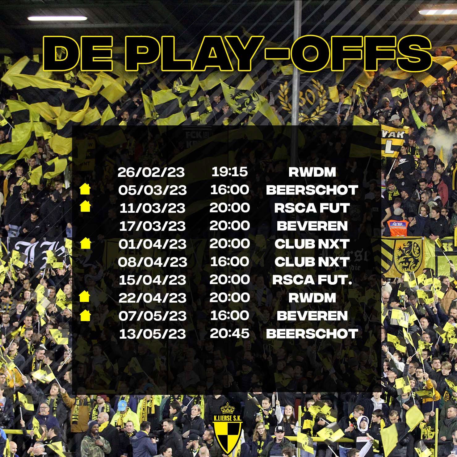 Kalender promotie play-offs | Lierse